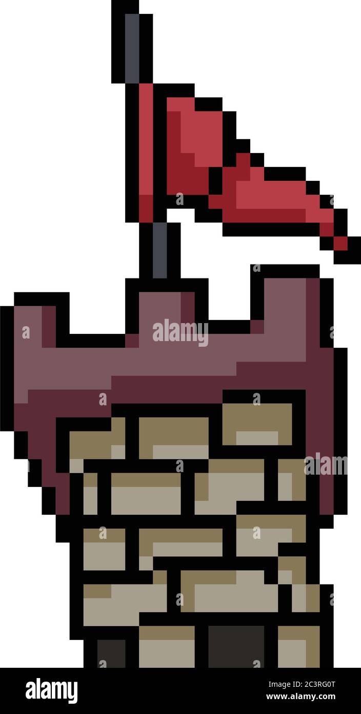 Pixel tower Stock Vector Images - Alamy