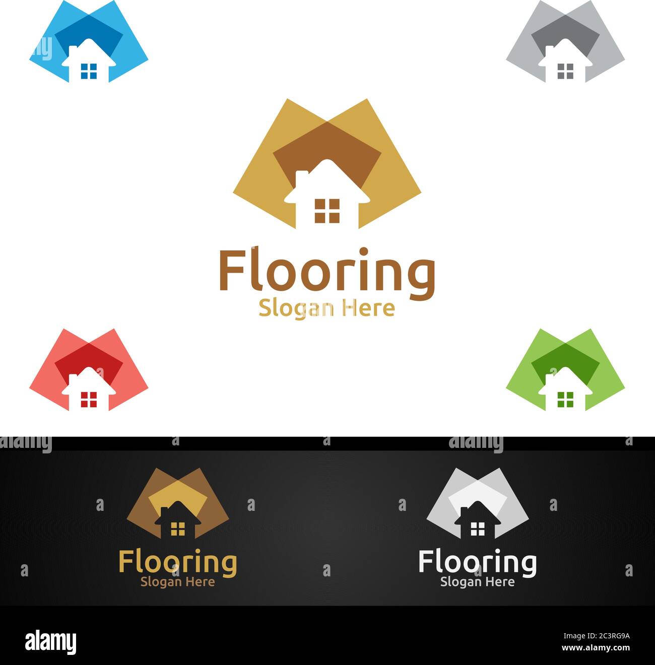 Flooring Logo for Parquet Wooden or Vinyl Hardwood Granite Title Vector ...