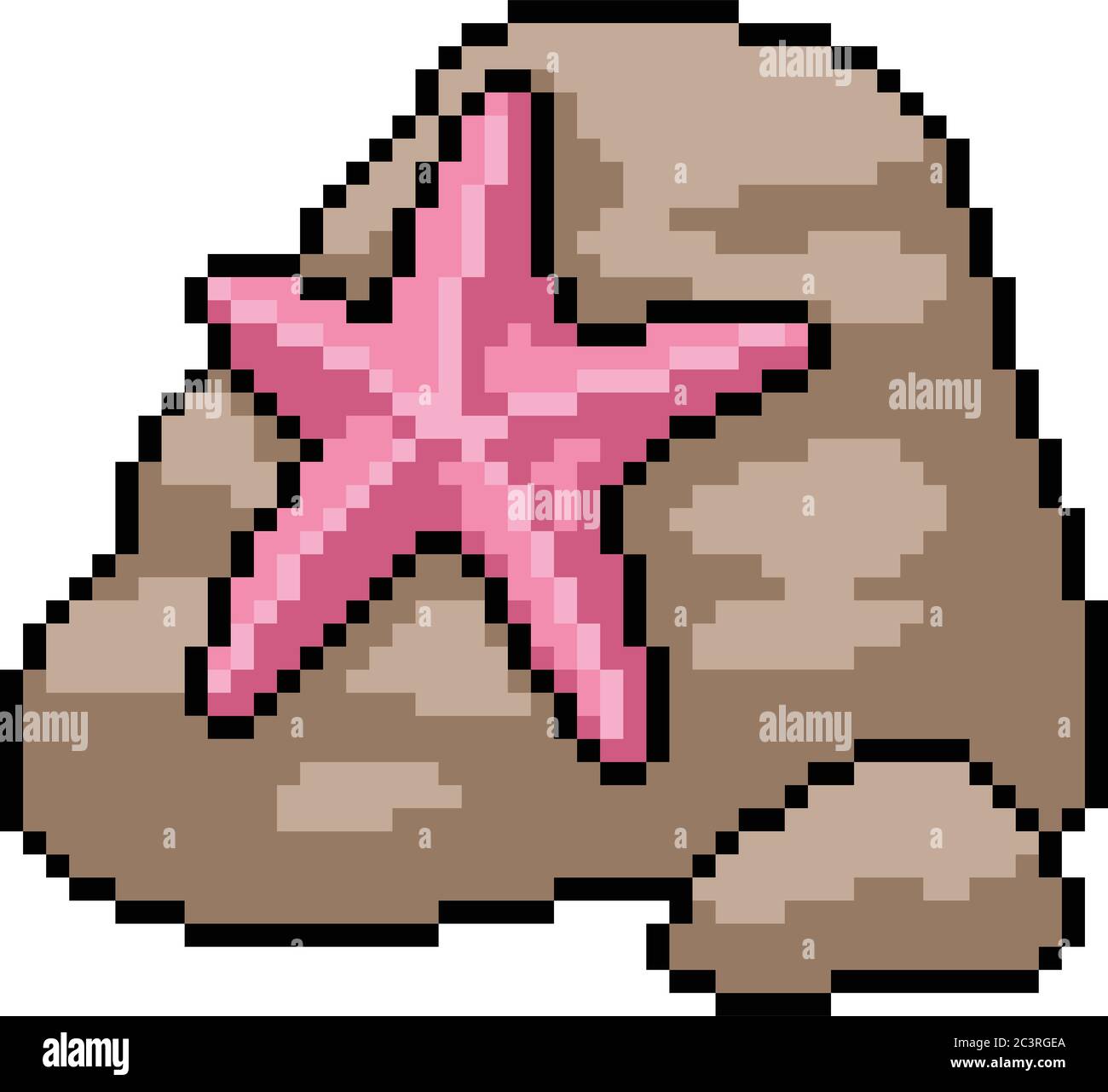 Pixel starfish Cut Out Stock Images & Pictures - Alamy