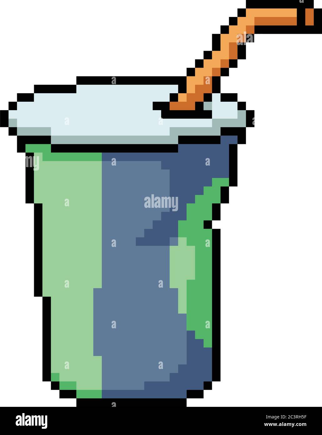 Pixel art drink cup hi-res stock photography and images - Alamy
