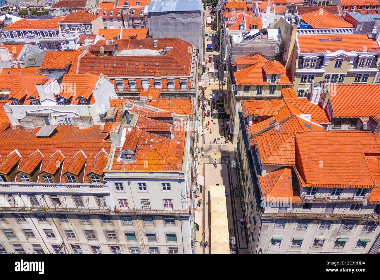 Over the rooftops of Lisbon Stock Photo - Alamy
