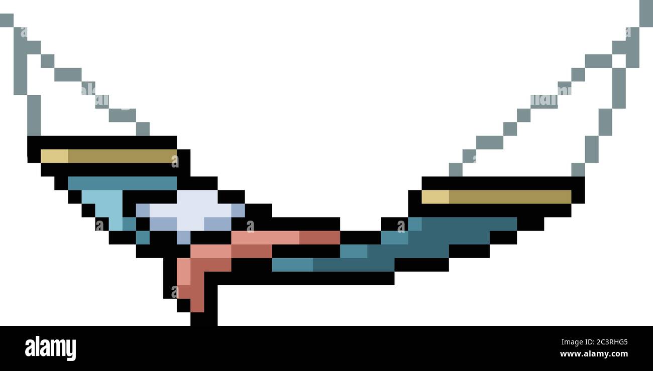 vector pixel art hammock isolated cartoon Stock Vector Image & Art - Alamy