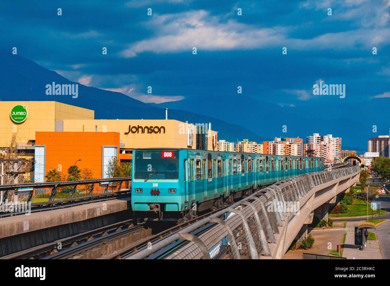Santiago, Chile - October 2015: A Metro de Santiago train at Line 5 ...