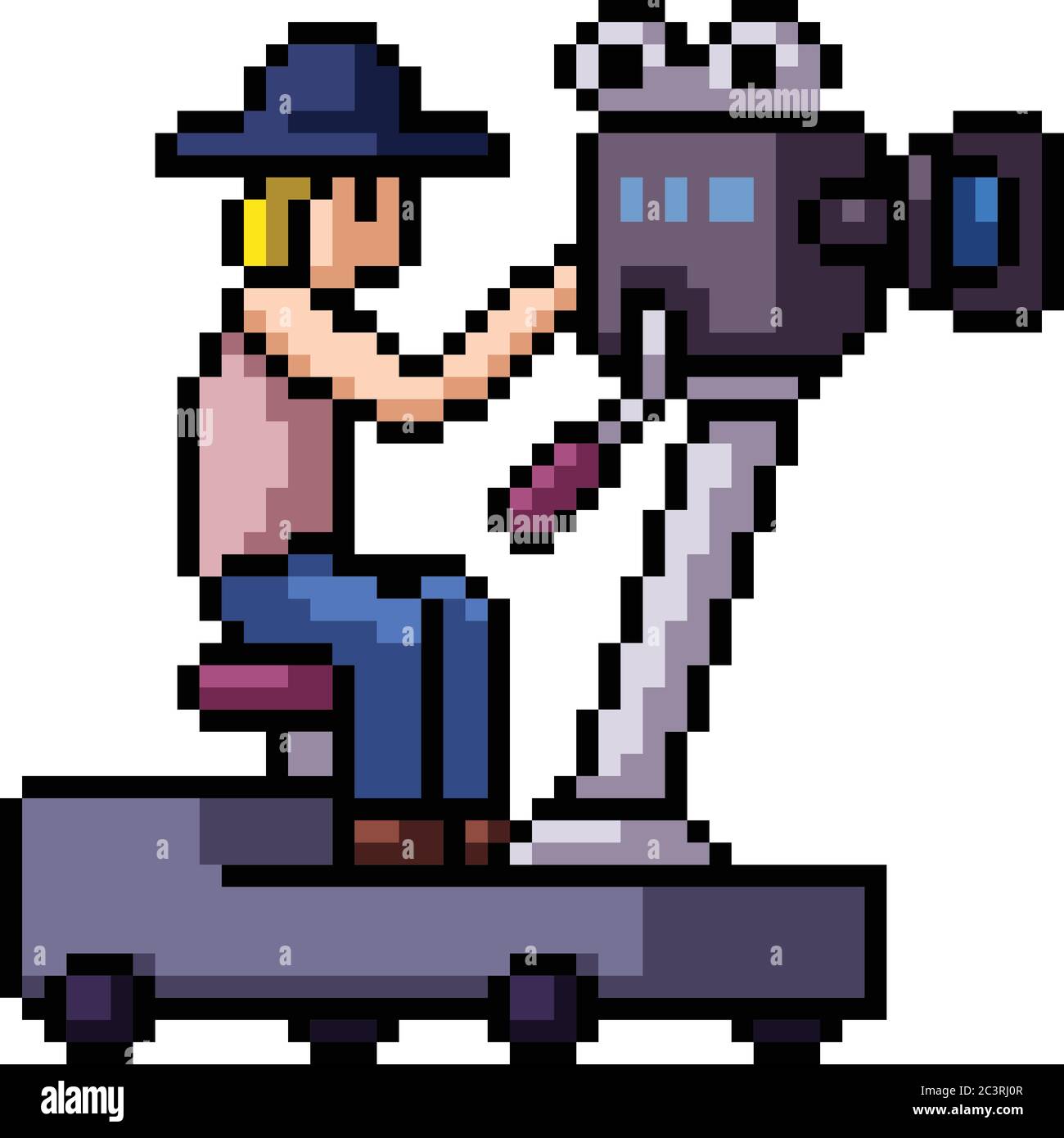 Vector Pixel Art Camera Stock Illustration Of Background, 56% OFF