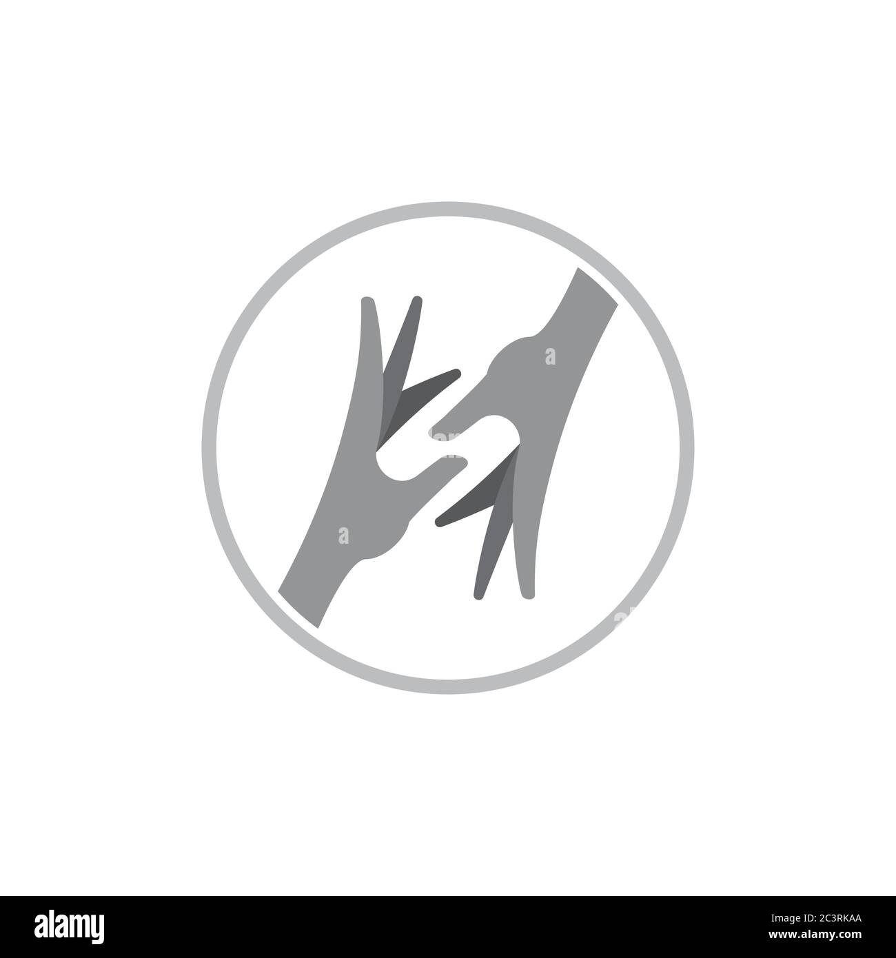 Helping hand work help Cut Out Stock Images & Pictures - Alamy