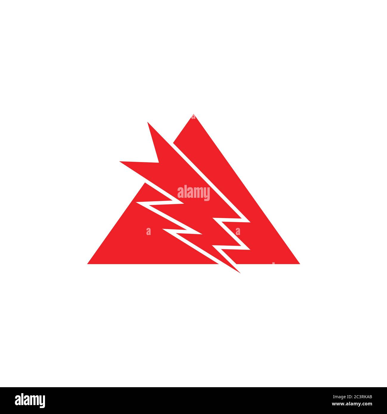 thunder geometric triangle logo vector Stock Vector Image & Art - Alamy