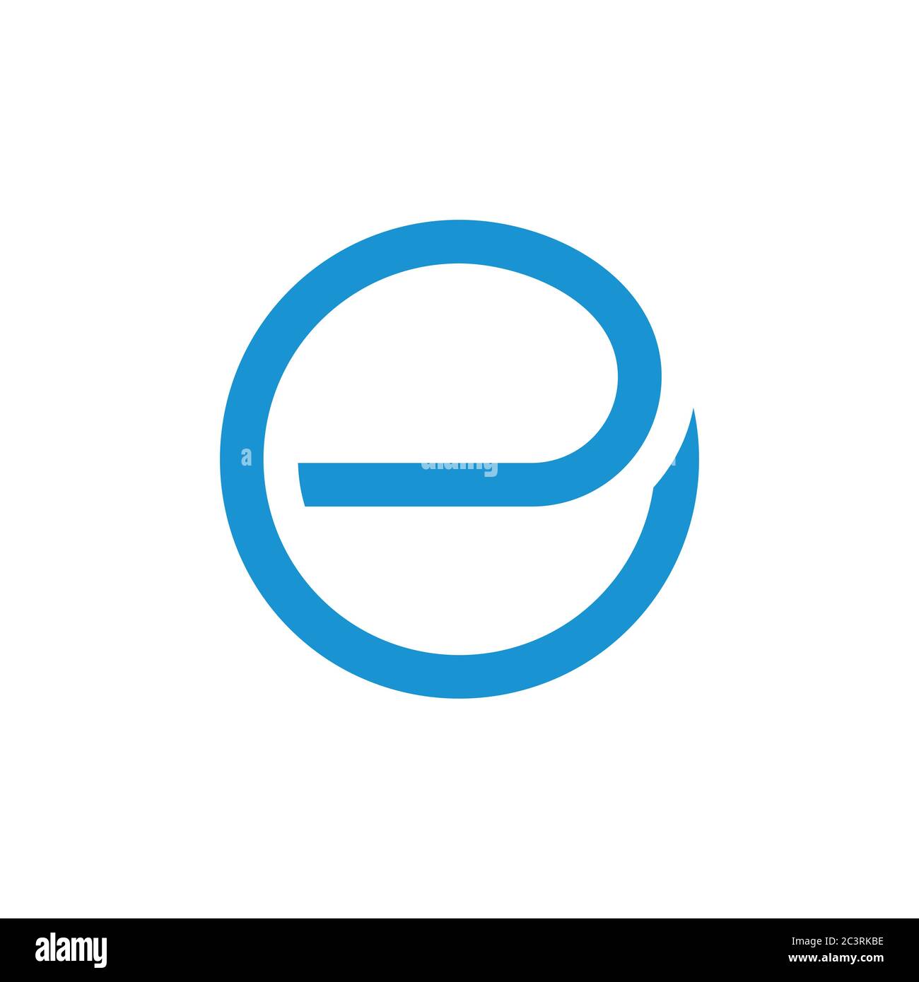 letter e curves circle lines geometric logo Stock Vector Image & Art ...