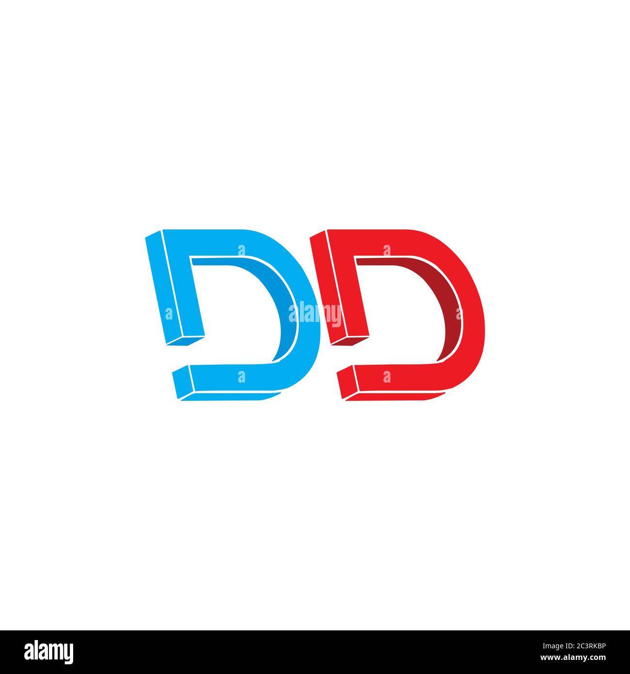 letter dd 3d logo vector Stock Vector Image & Art - Alamy
