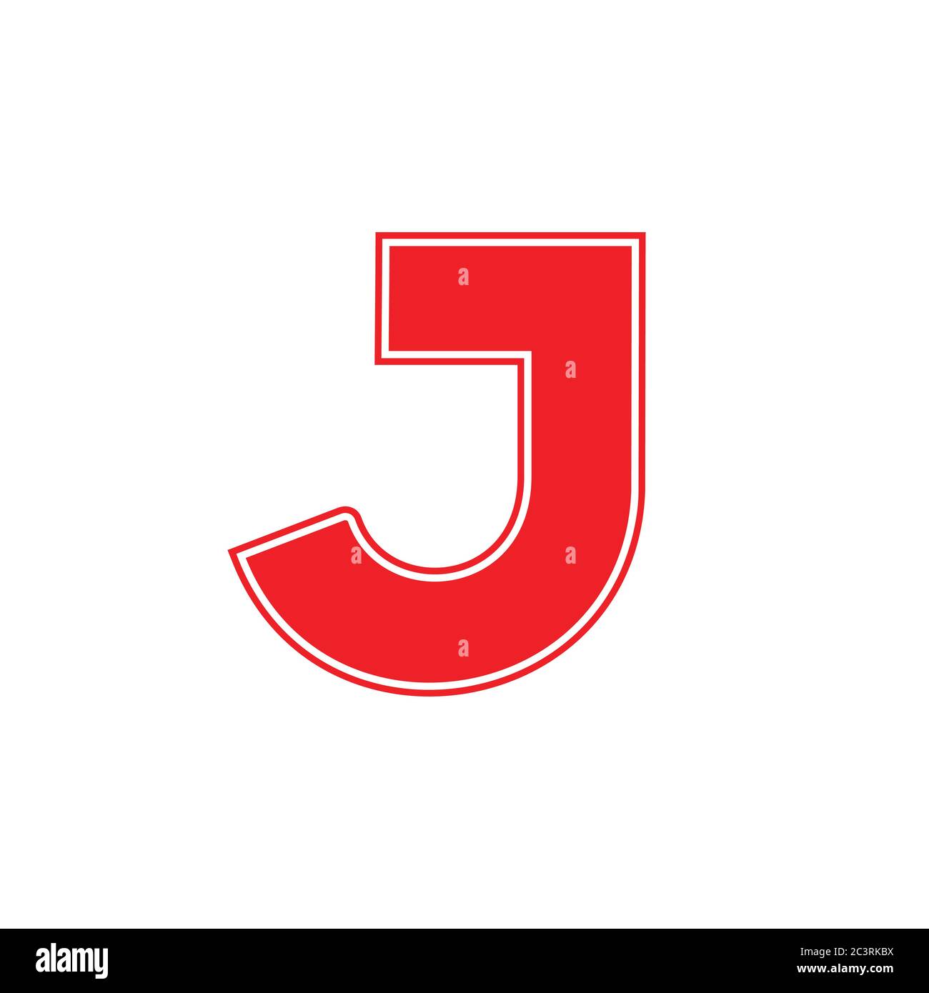 letter j simple geometric simple logo vector Stock Vector Image & Art ...