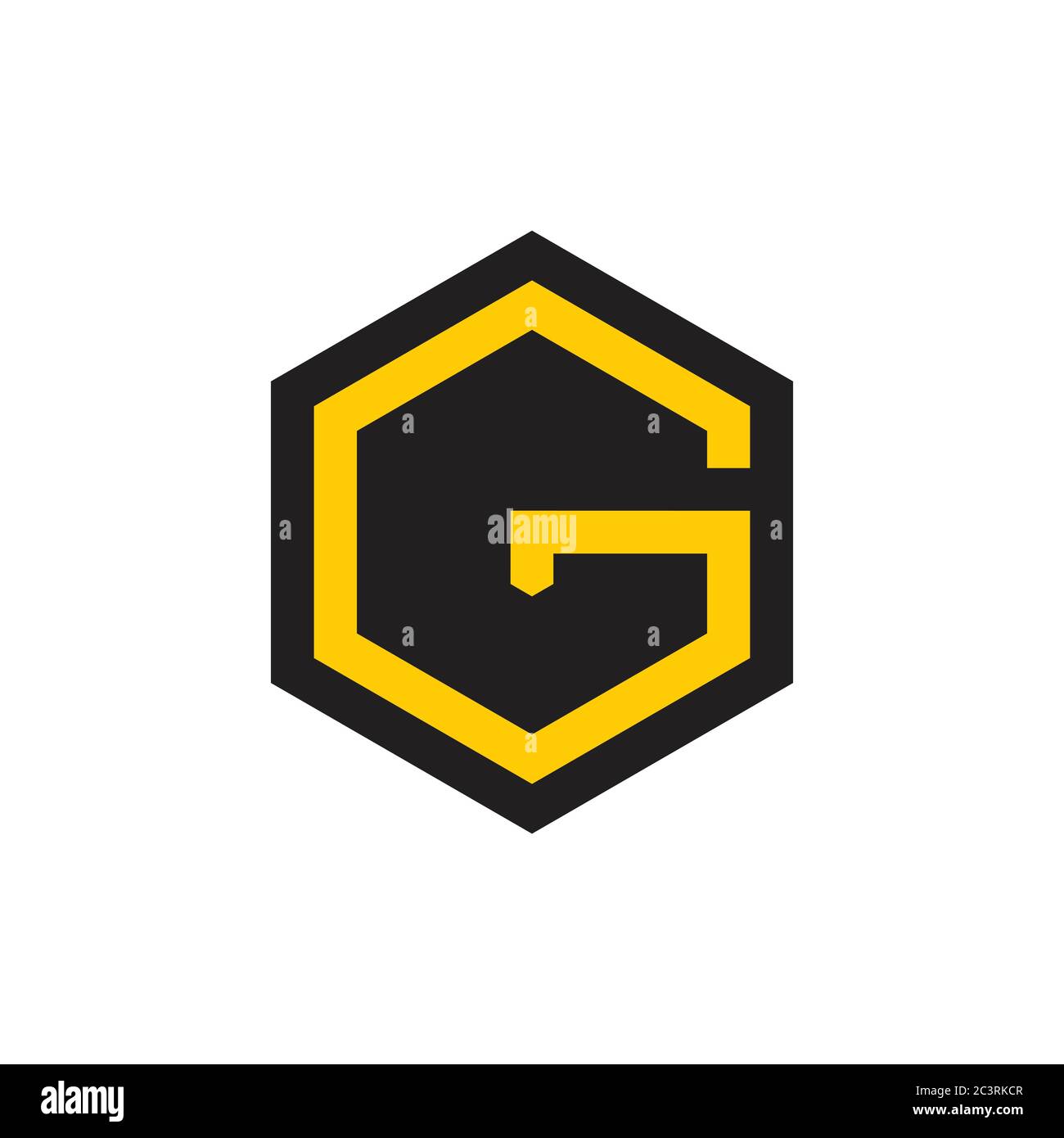letter g hexagon geometric logo Stock Vector Image & Art - Alamy