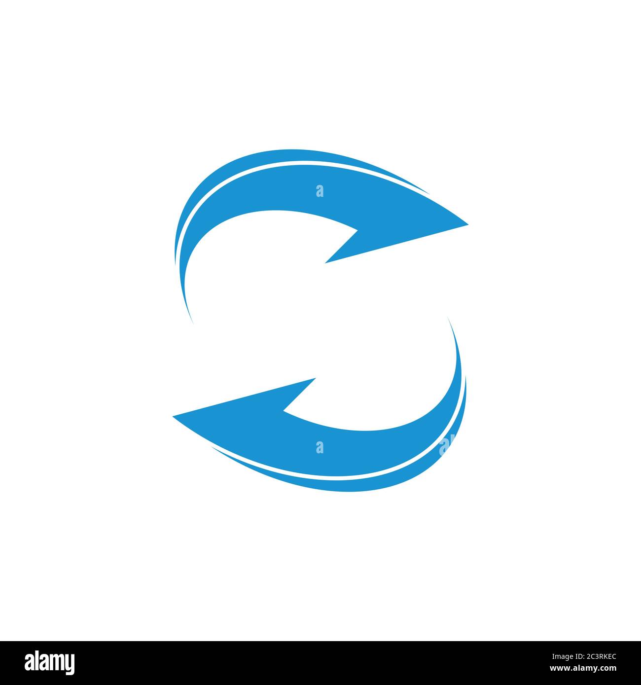 simple geometric arrows rotation logo vector Stock Vector Image & Art ...