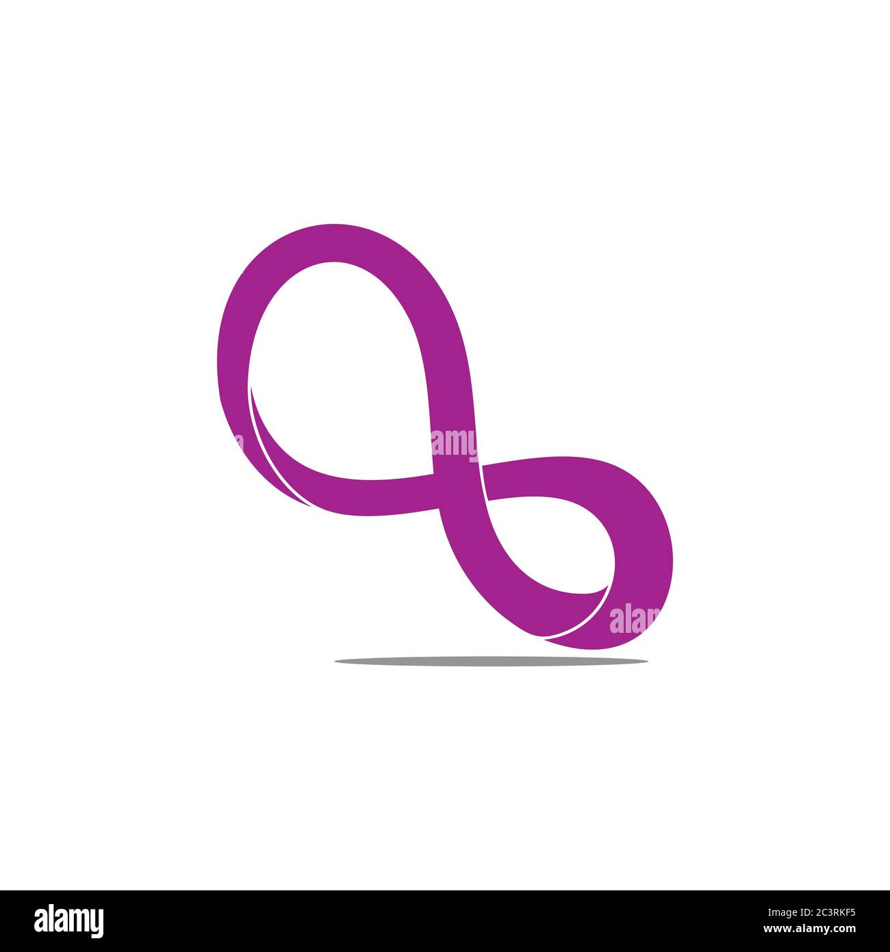 simple infinity lines flat 3d abstract motion logo vector Stock Vector ...
