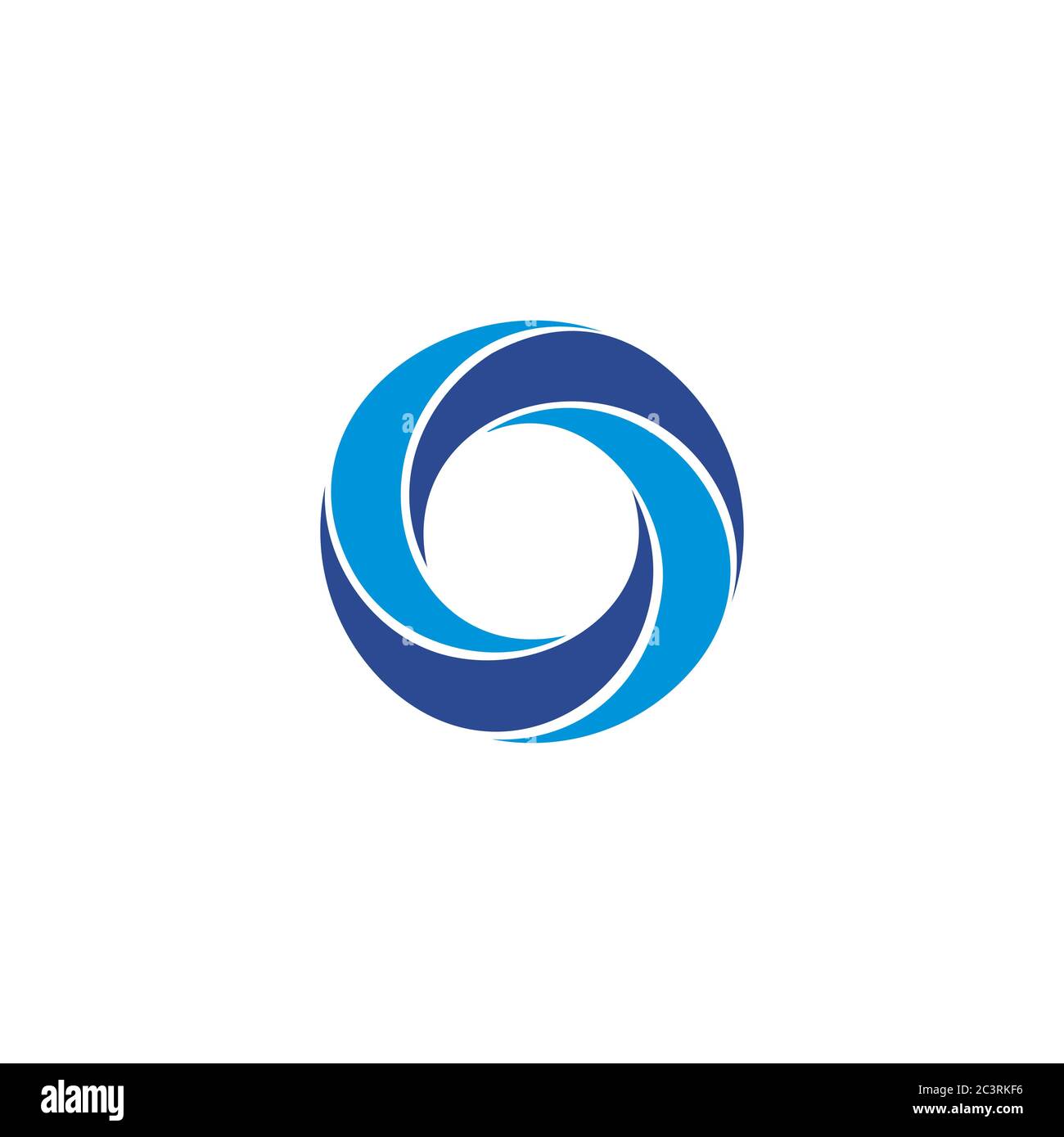 simple circle rotation curves logo vector Stock Vector Image & Art - Alamy