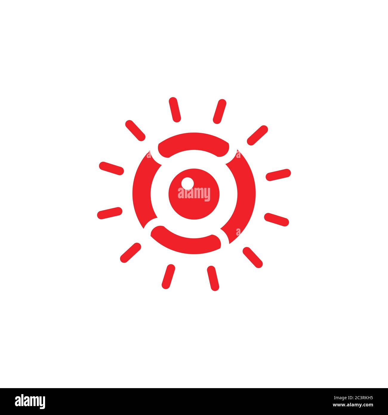simple geometric sun light simple design vector Stock Vector Image ...
