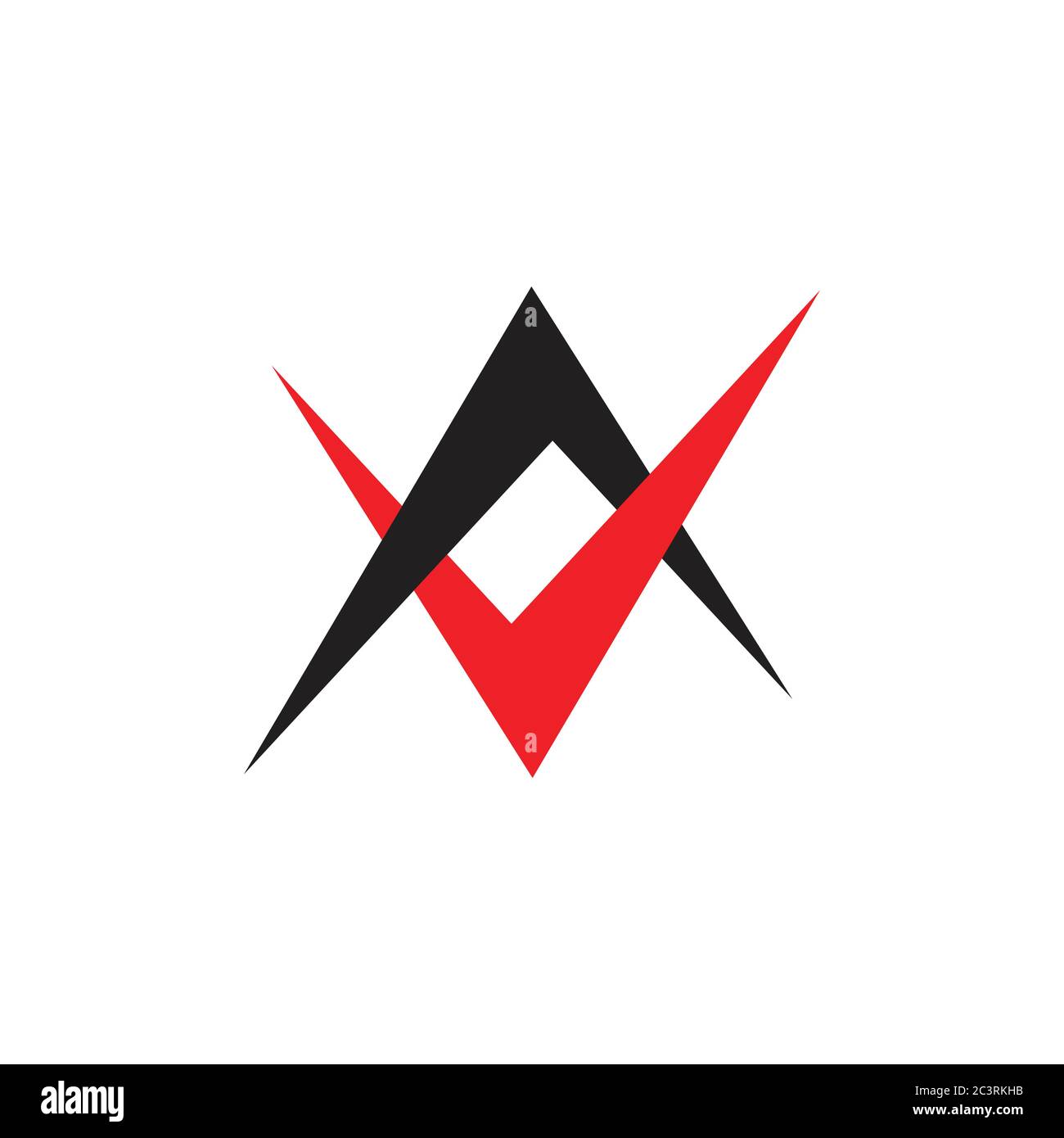 letters av linked arrows colorful logo vector Stock Vector Image & Art ...