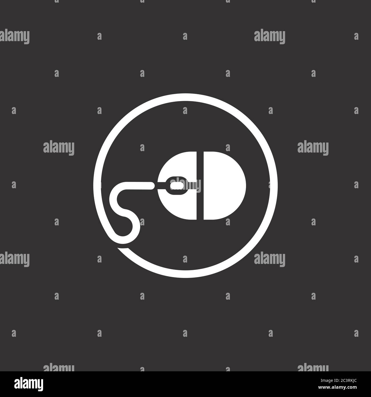 letter s mouse circle line symbol logo vector Stock Vector Image & Art ...