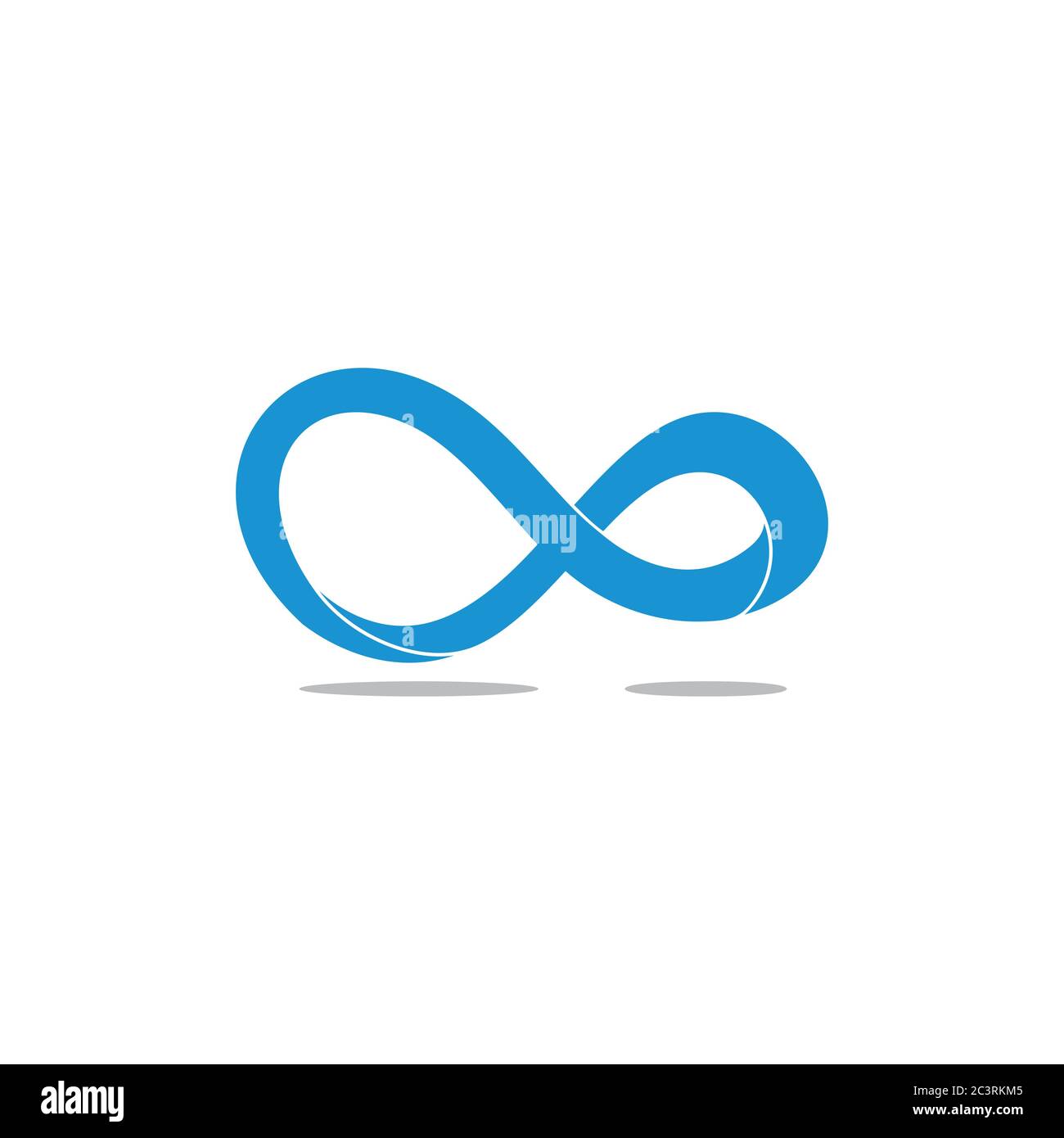 simple infinity lines flat 3d abstract motion logo vector Stock Vector ...