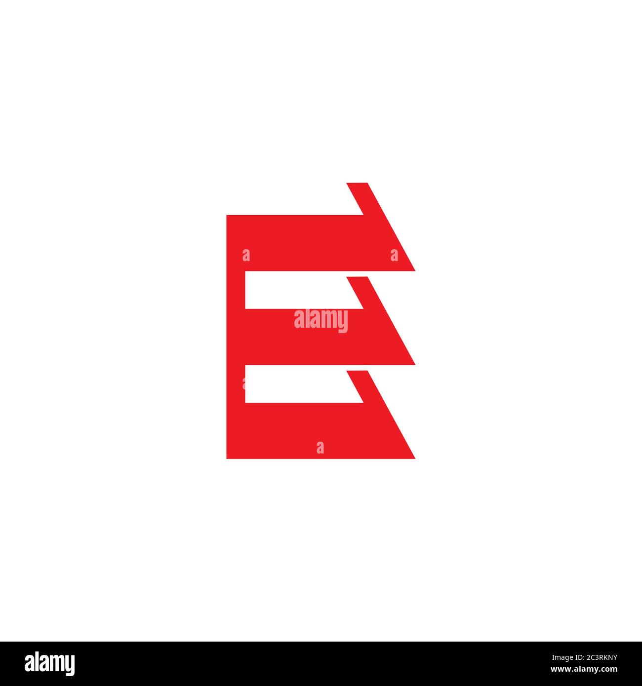 letter e simple geometric arrow design symbol logo vector Stock Vector ...
