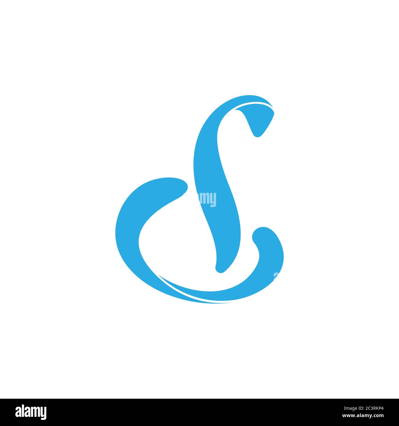 letter d curves ribbon 3d flat logo vector Stock Vector Image & Art - Alamy