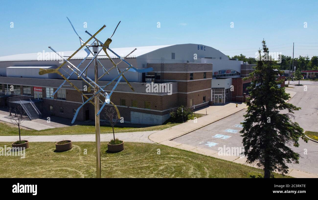 Sadlon Arena/Barrie Molson Centre Aerial - Home of the OHL Barrie Colts ...