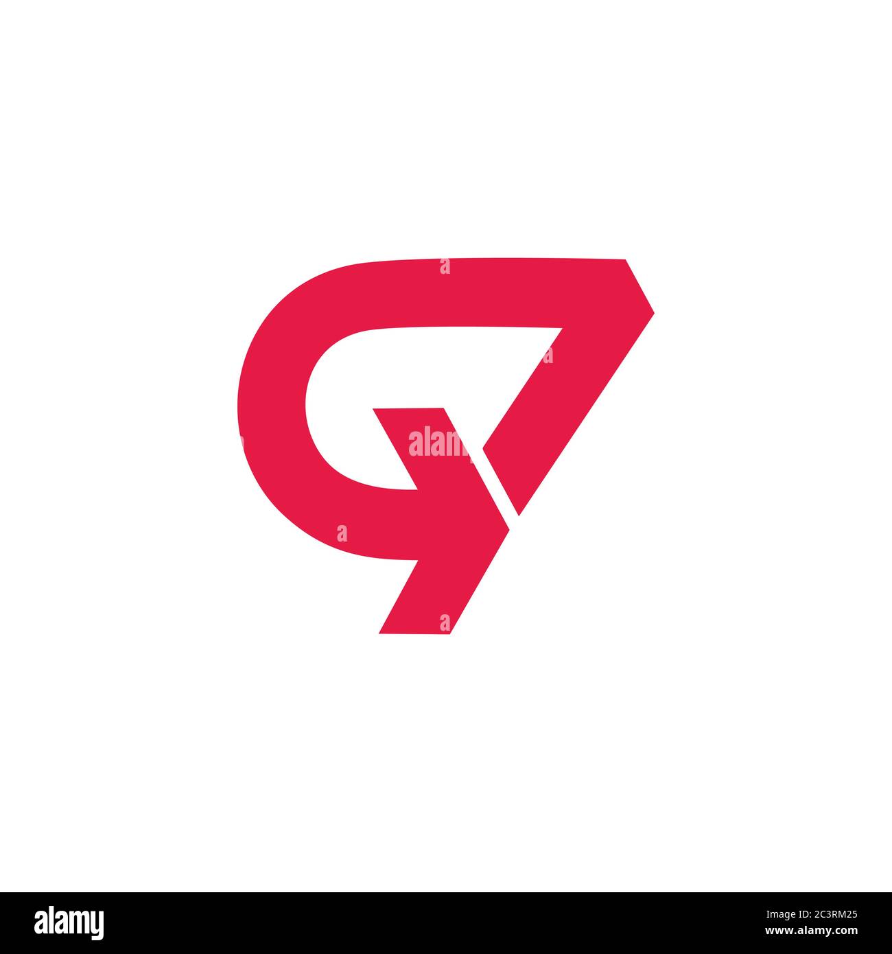 abstract letter q geometric arrow design logo vector Stock Vector Image ...
