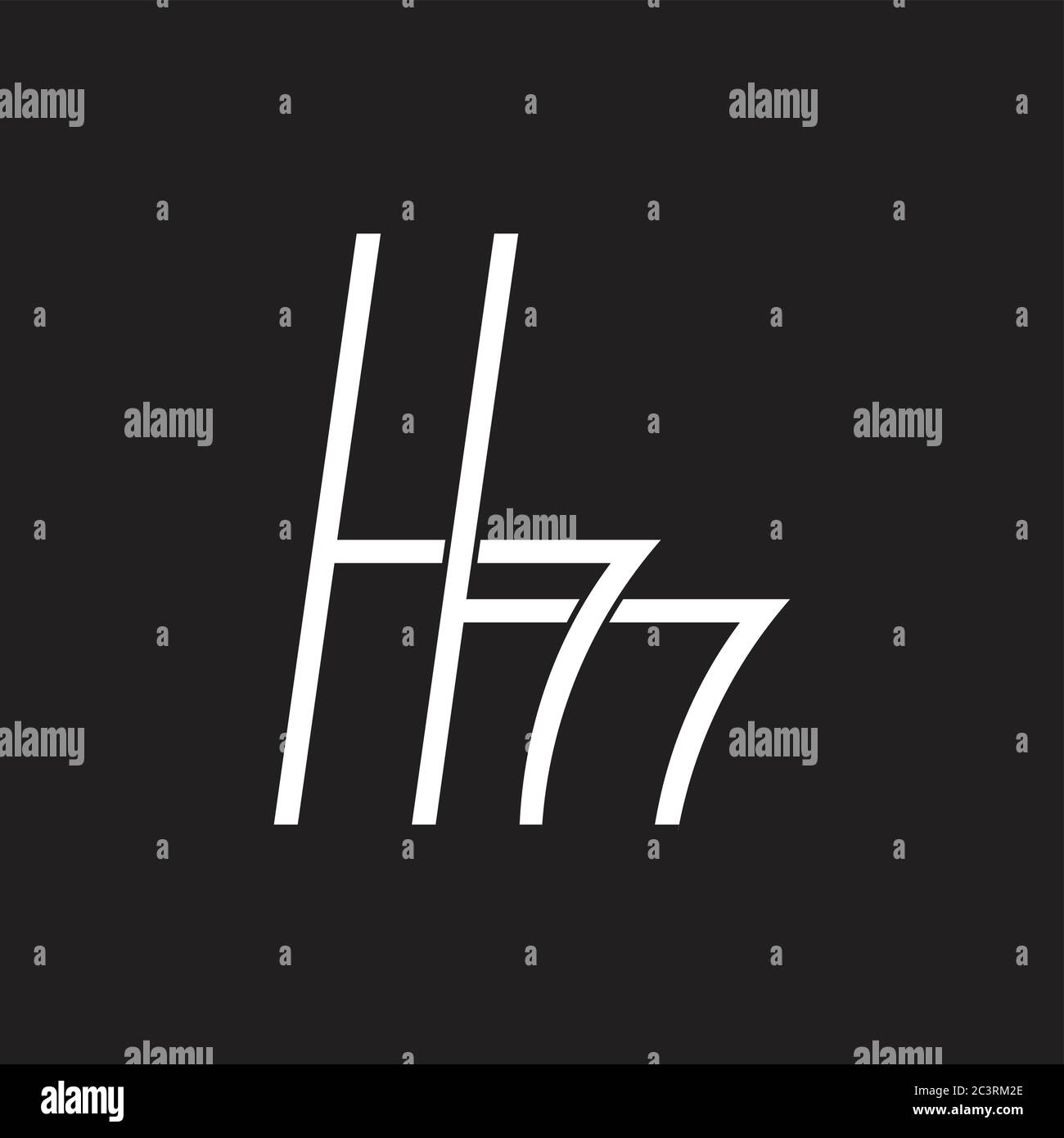 letter hh overlapping lines art logo vector Stock Vector Image & Art ...
