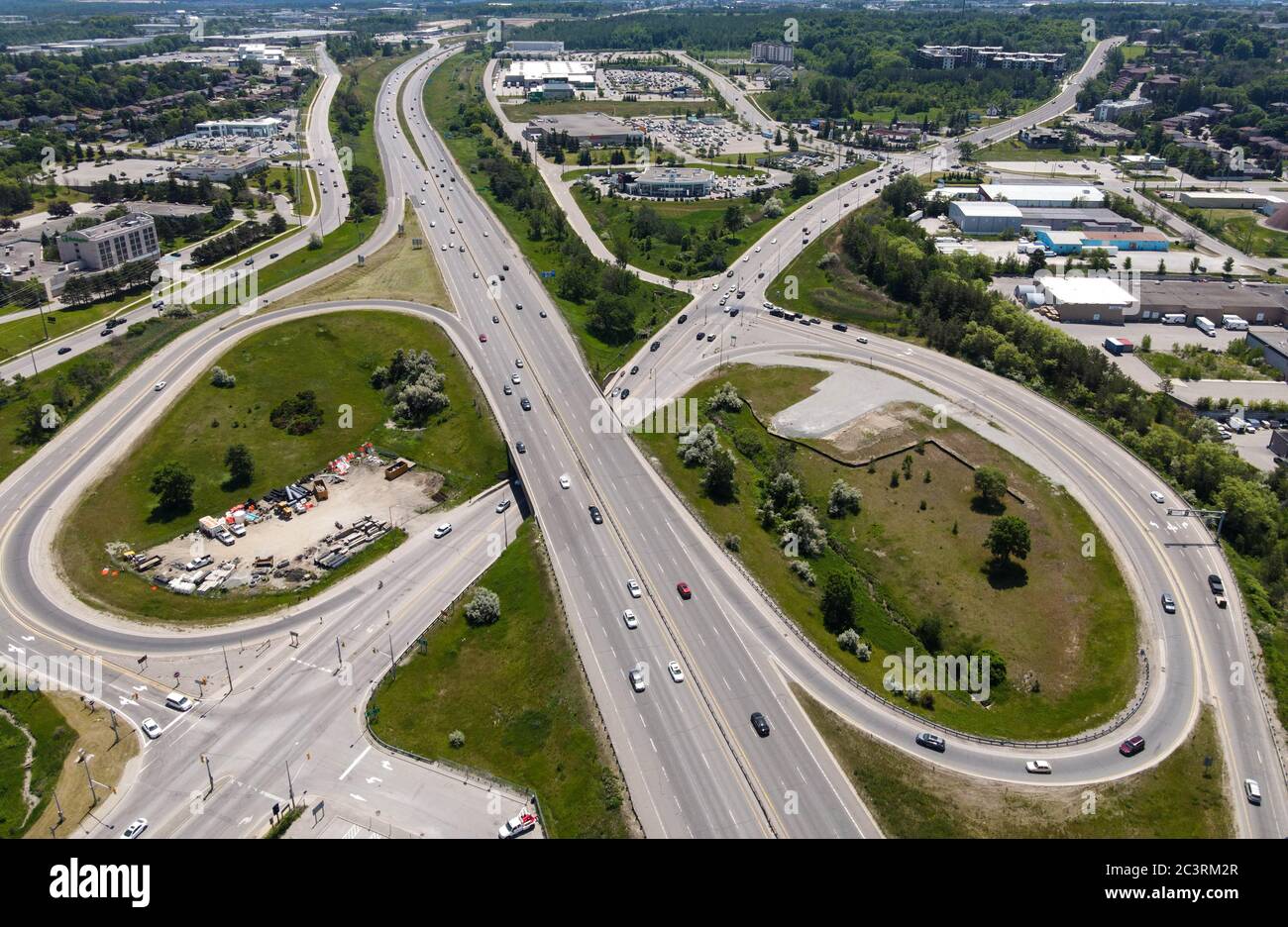 Barrie Ontario Canada 3 lane 400 Highway Luke Durda?Alamy Stock Photo ...