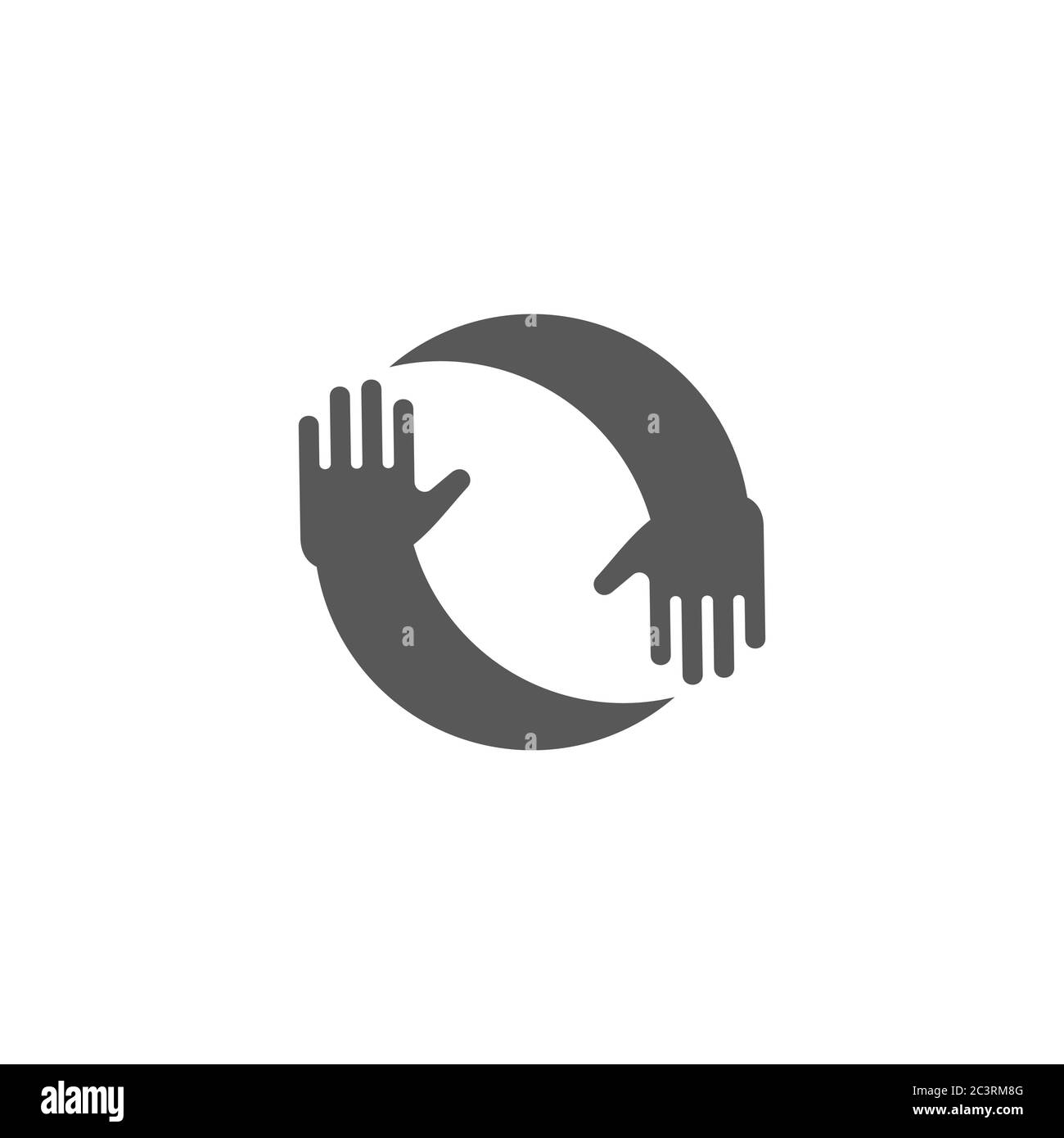 helping hand care symbol motion design vector Stock Vector Image & Art ...