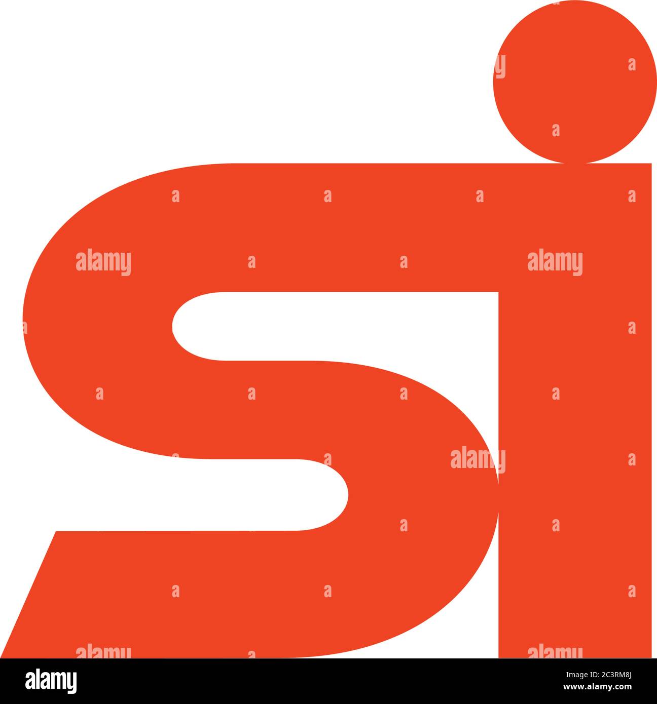 letter si lowercase design logo vector Stock Vector Image & Art - Alamy