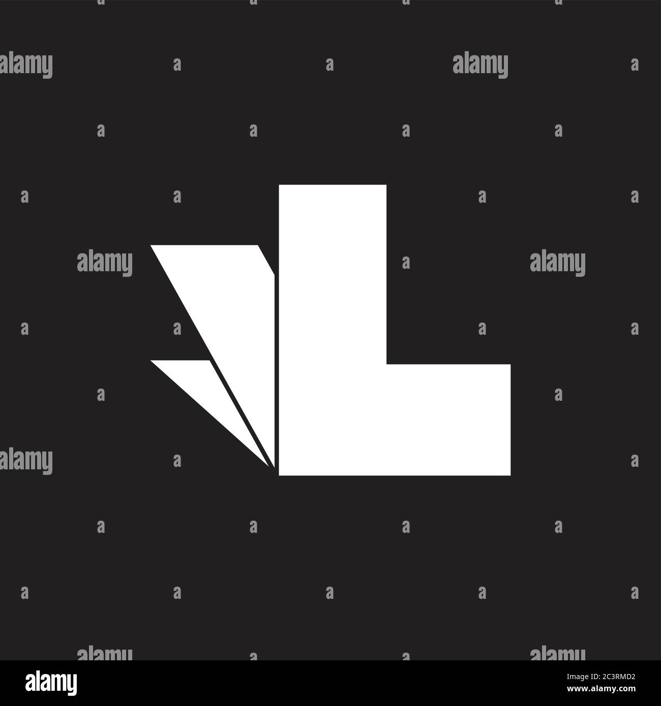 L geometric hi-res stock photography and images - Alamy