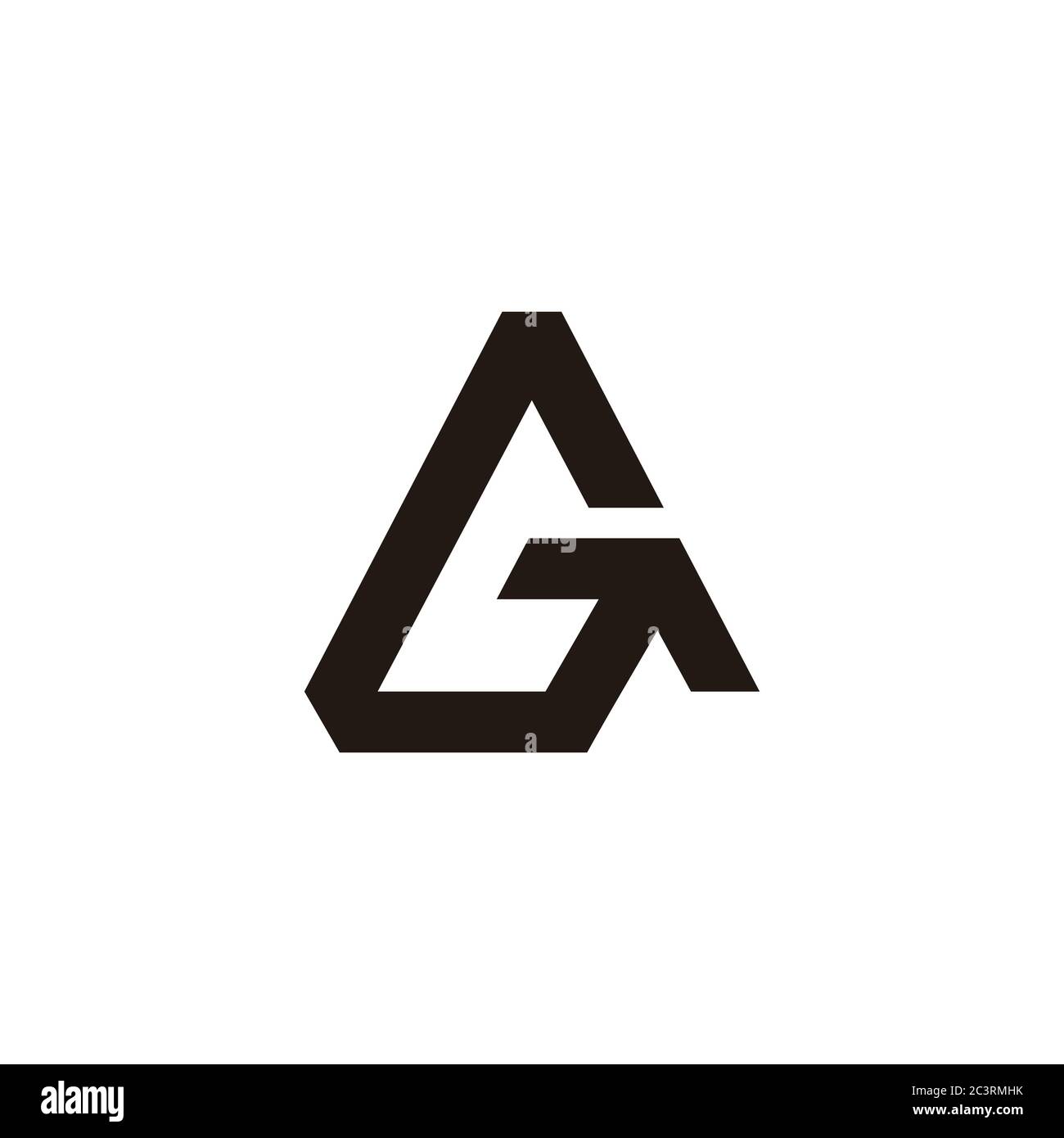 letter g triangle geometric arrow simple logo vector Stock Vector Image ...