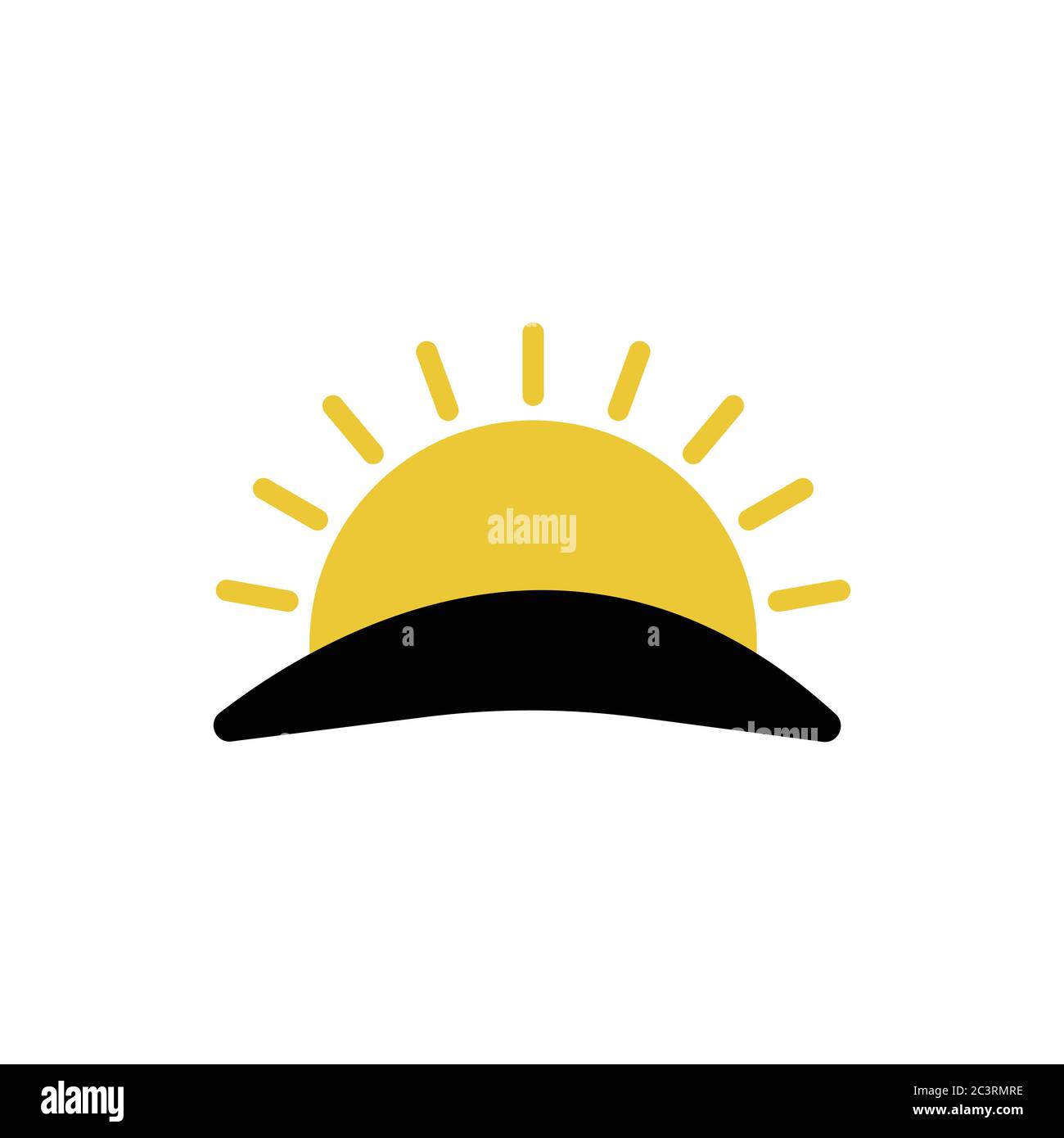 sunset and sunrise icon. design template vector Stock Vector Image ...