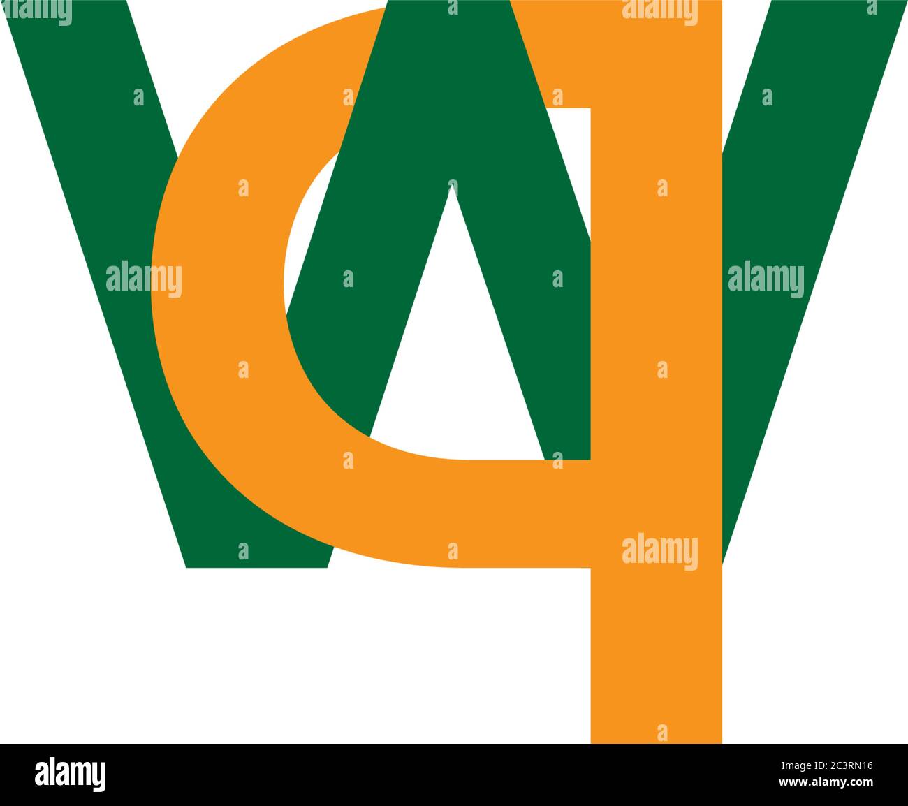 letter wq linked colorful logo vector Stock Vector Image & Art - Alamy