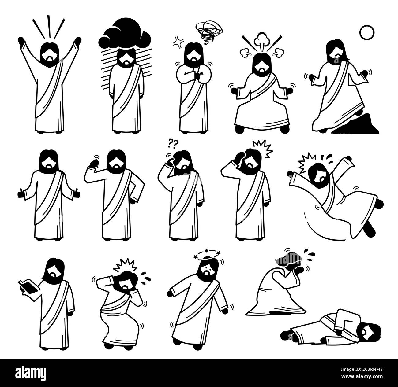 Jesus Christ emotions, feelings, expressions, and actions in icons ...