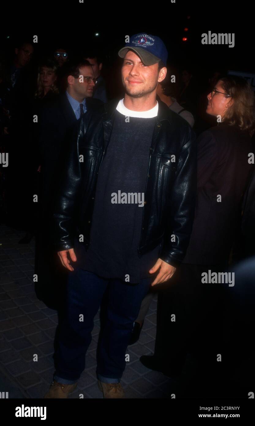 Hollywood, California, USA 30th October 1995 Actor Christian Slater ...