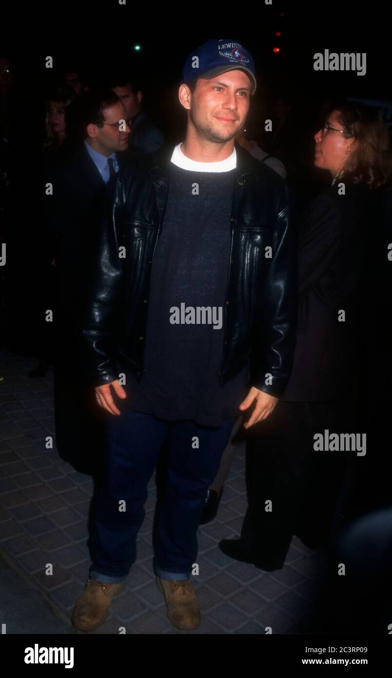 Hollywood, California, USA 30th October 1995 Actor Christian Slater ...