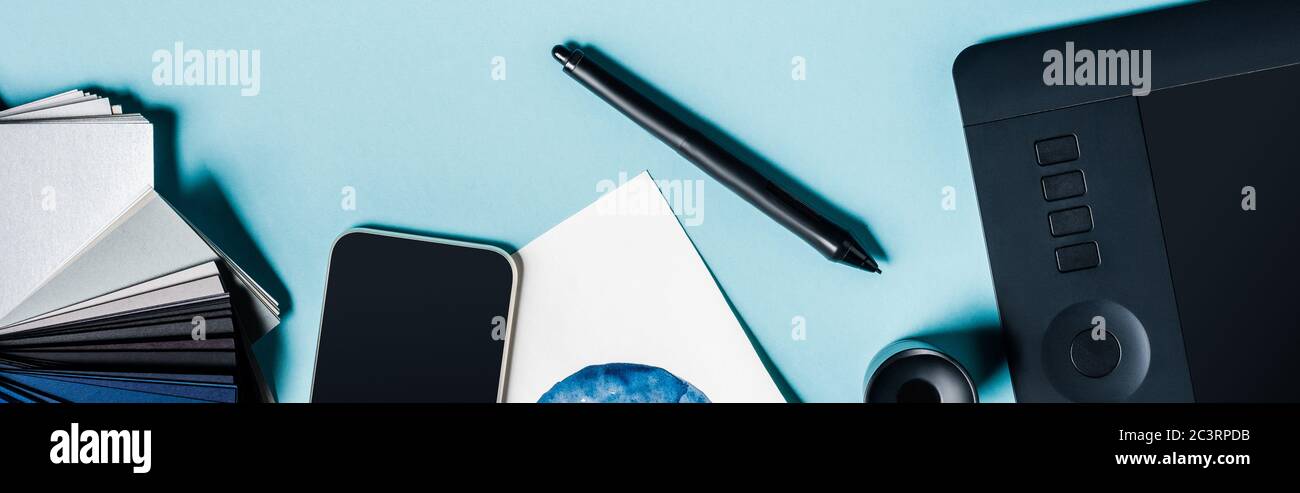 Panoramic shot drawing tablet hi-res stock photography and images - Alamy