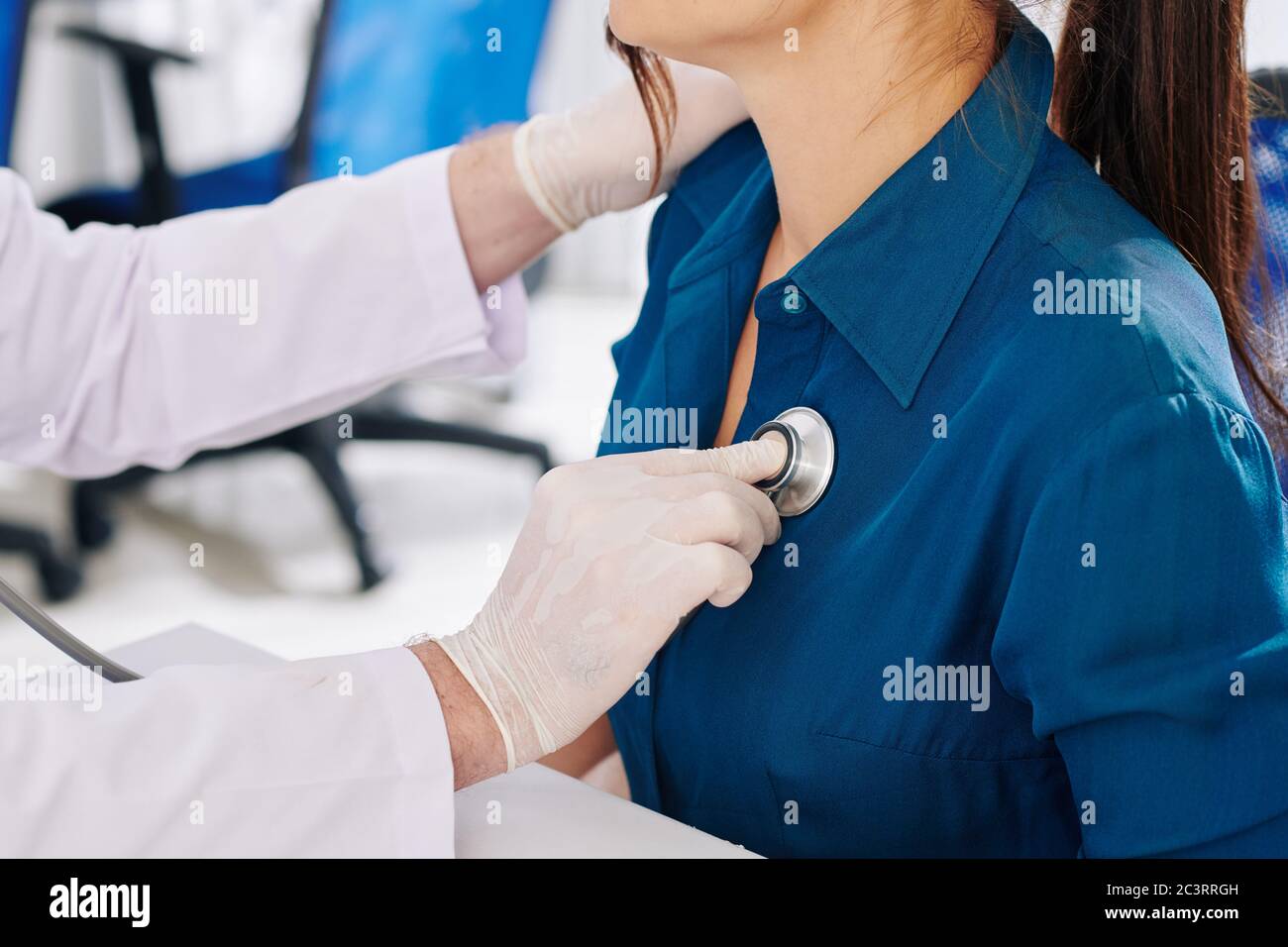 Woman listening general practitioner hi-res stock photography and ...