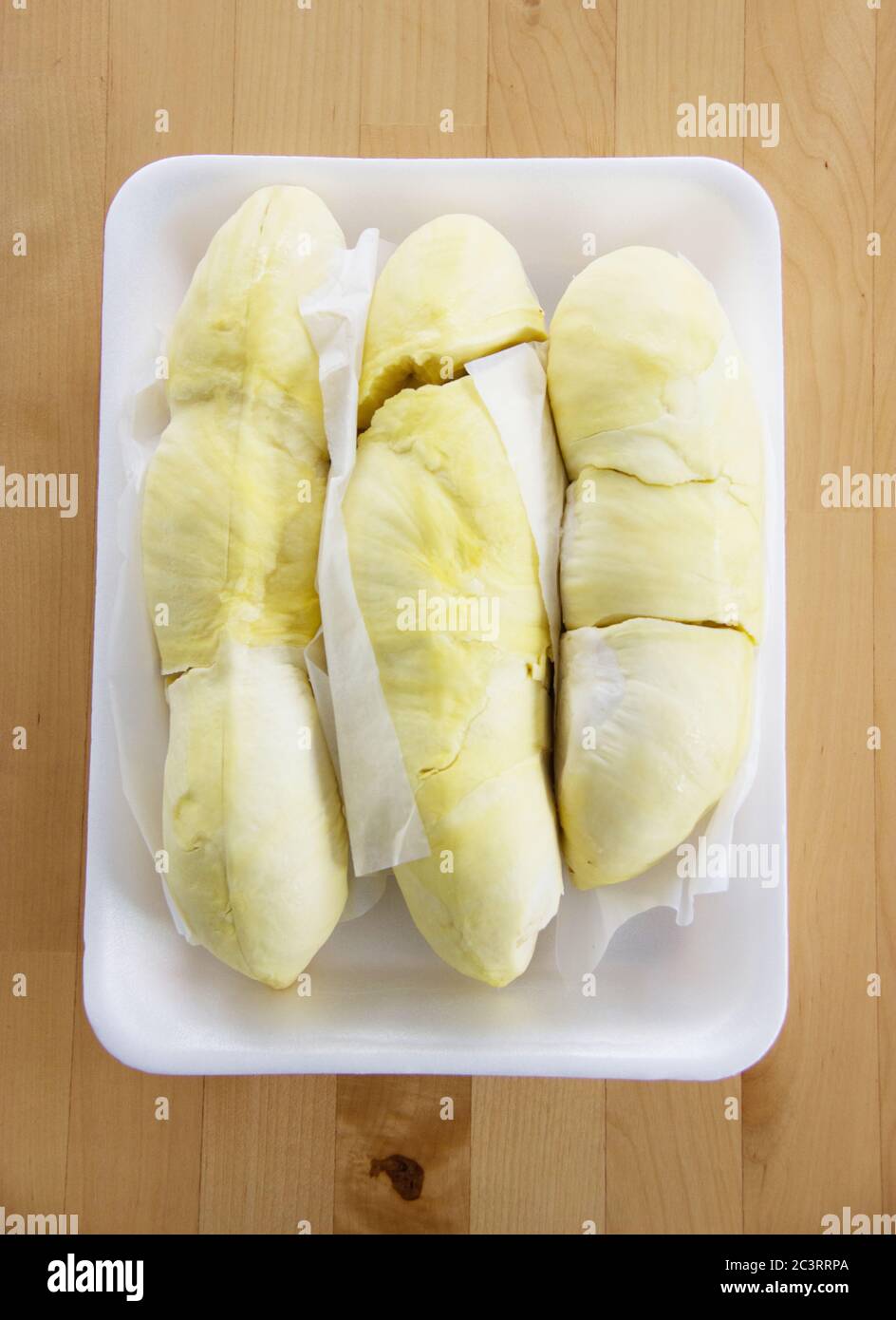 Durian in the Package on the Table, Durian is the King of Fruits Stock ...