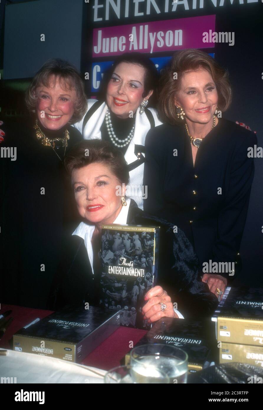 Los Angeles, California, USA 1st November 1995 Actresses June Allyson ...