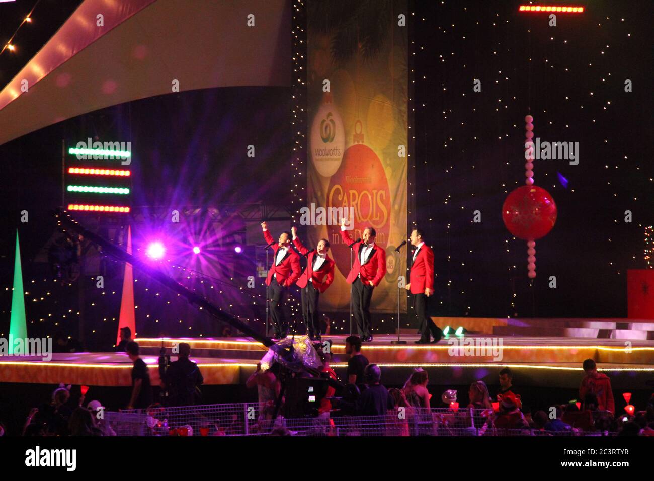Human Nature perform at the Woolworths Carols in the Domain free ...