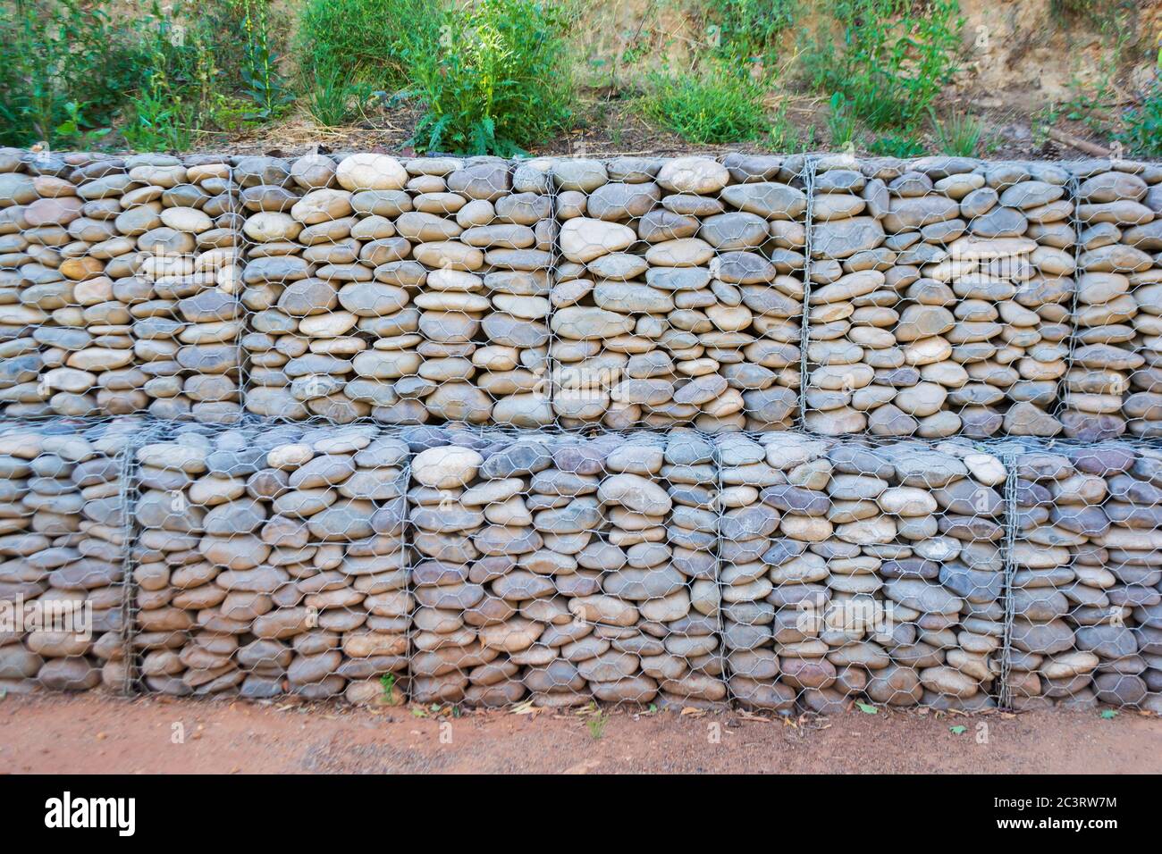 Gabions background hi-res stock photography and images - Alamy