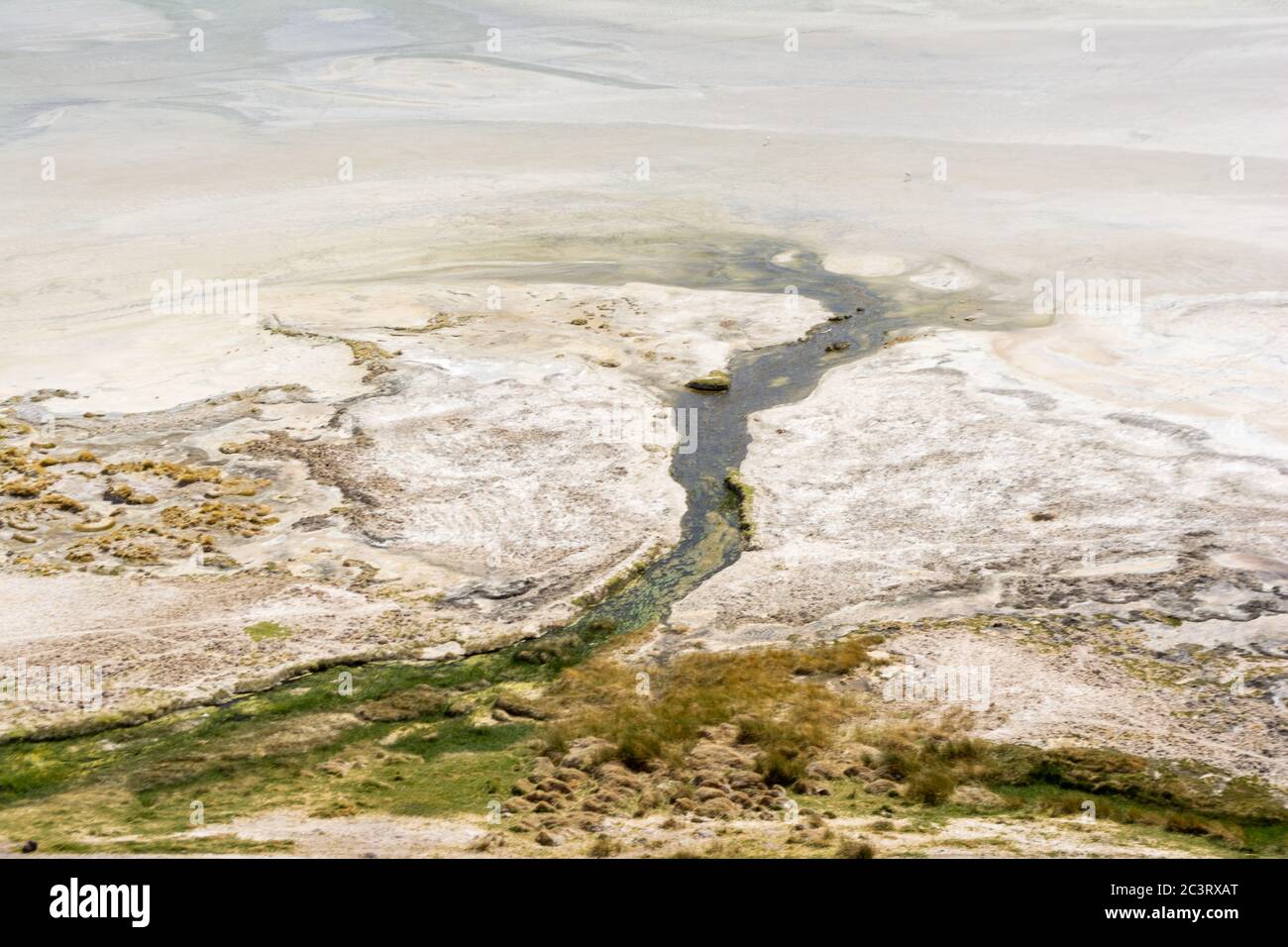 Beautiful picture of colorful salty mineral land Stock Photo - Alamy