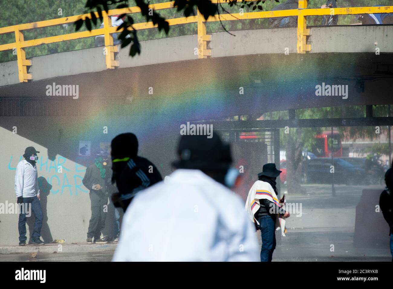 Demonstrations in the national university clash with riot police as ...