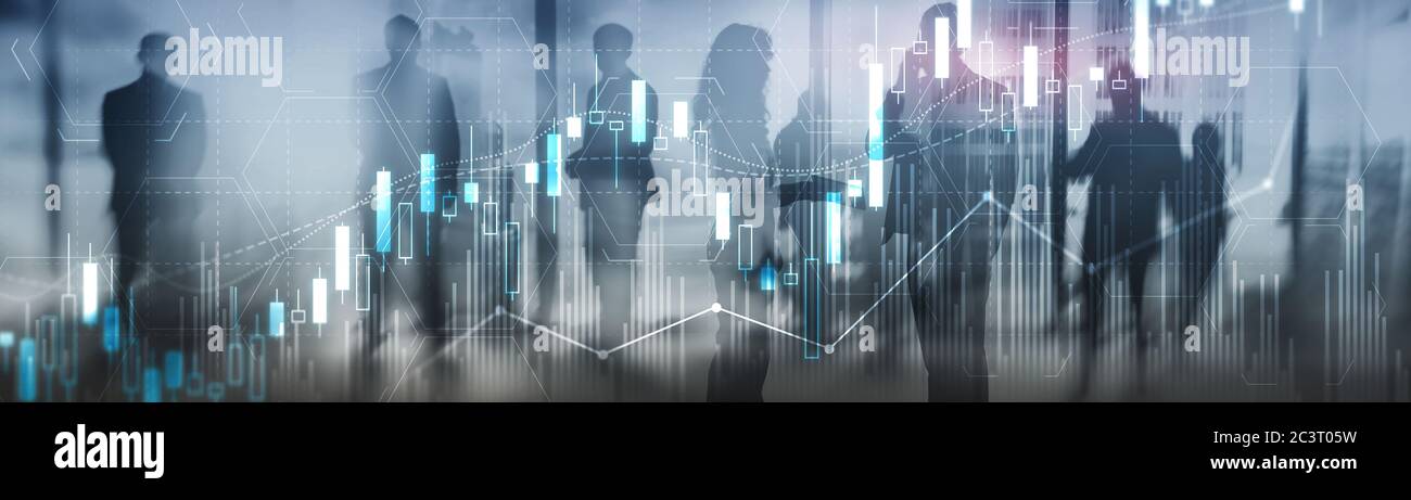 Silhouettes of traders on stock market. 2020 Finance Stock Photo - Alamy