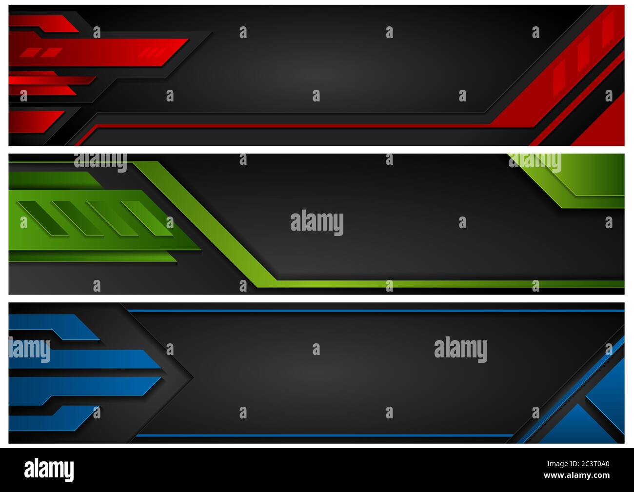 Set of Abstract Technology Banners Stock Vector Image & Art - Alamy