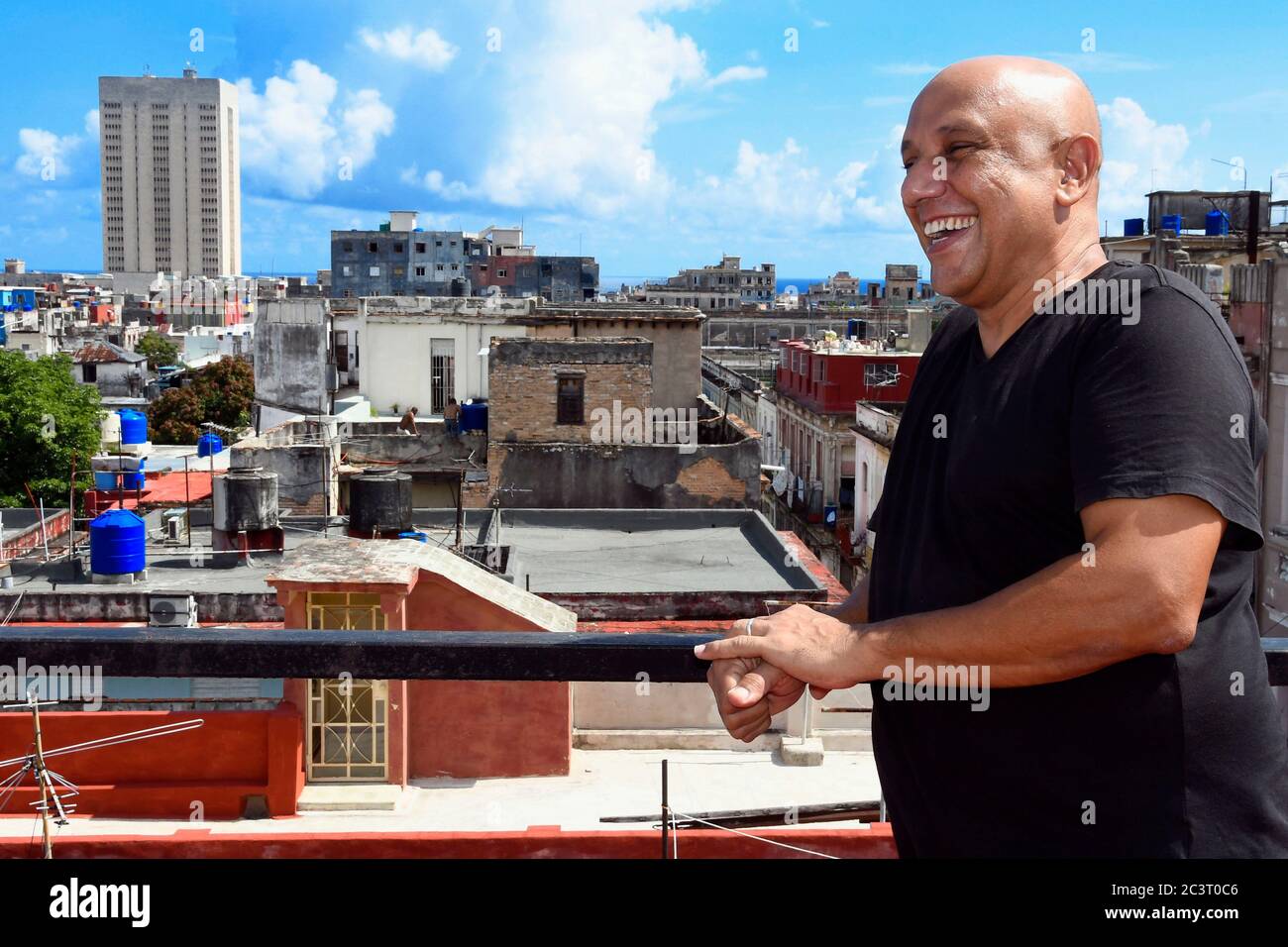 Havana, Cuba. 13th June, 2020. Cuban caricaturist Aristides Hernandez ...