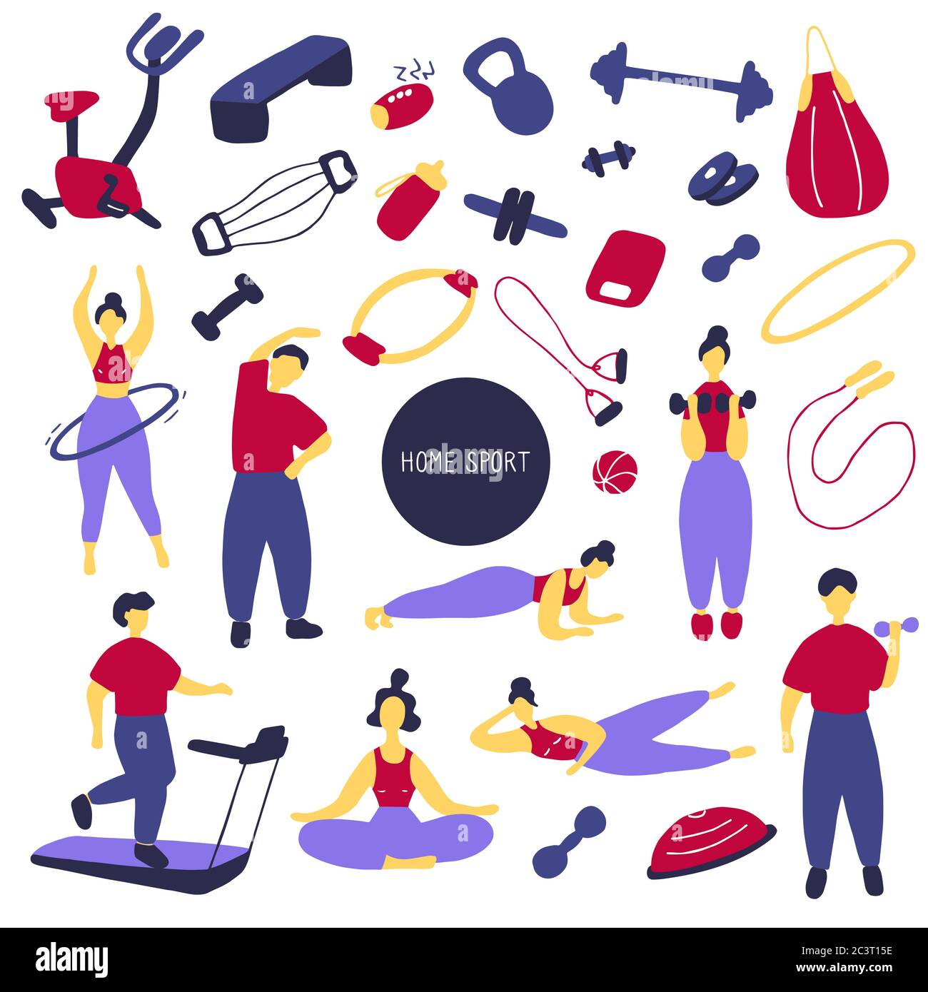 Pilates exercises Stock Vector Images - Alamy