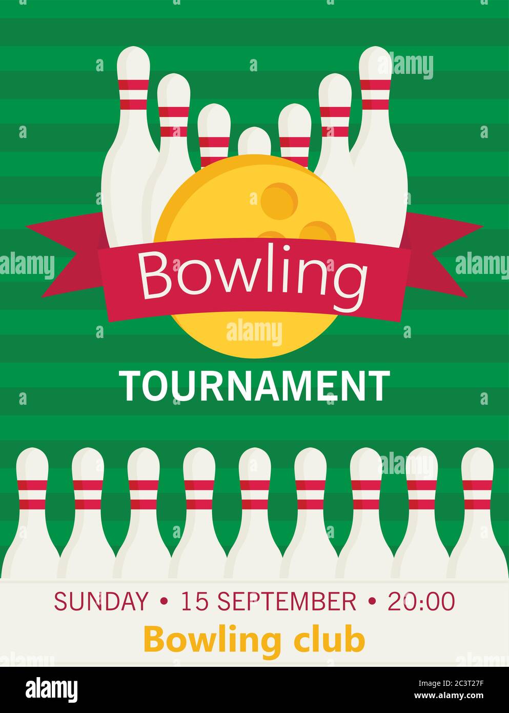 Wii Bowling Tournament Flyer