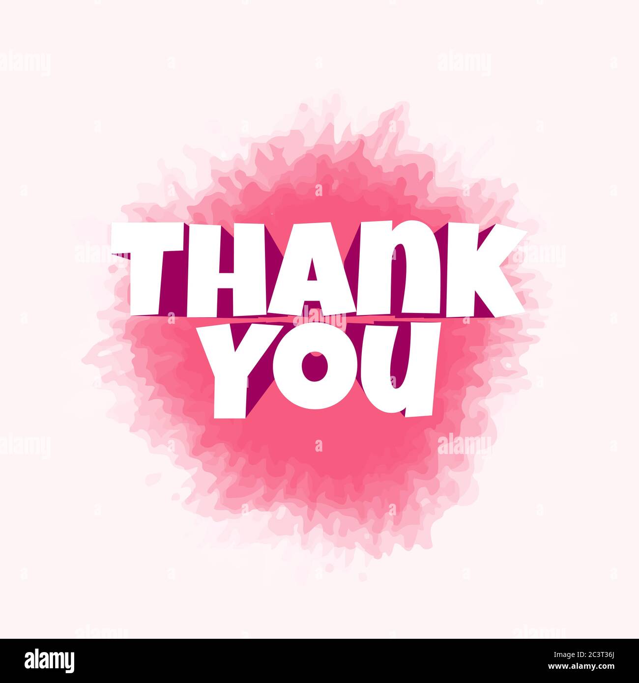 say thank you for appreciation in vector typography Stock Vector Image ...